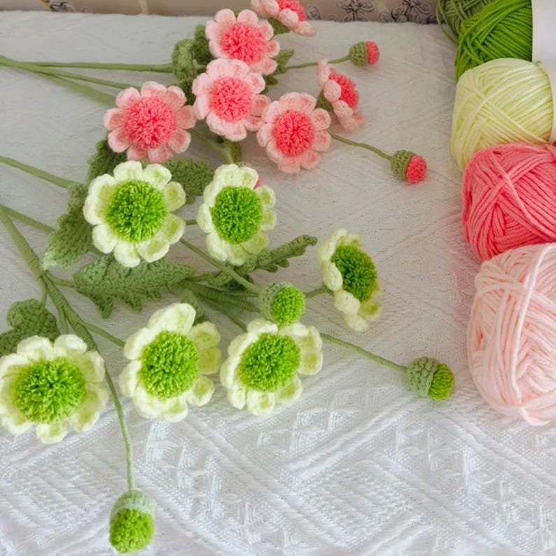 Crochet Daisy Flower Pot Pattern: Amigurumi Floral Decor DIY (PDF ...
