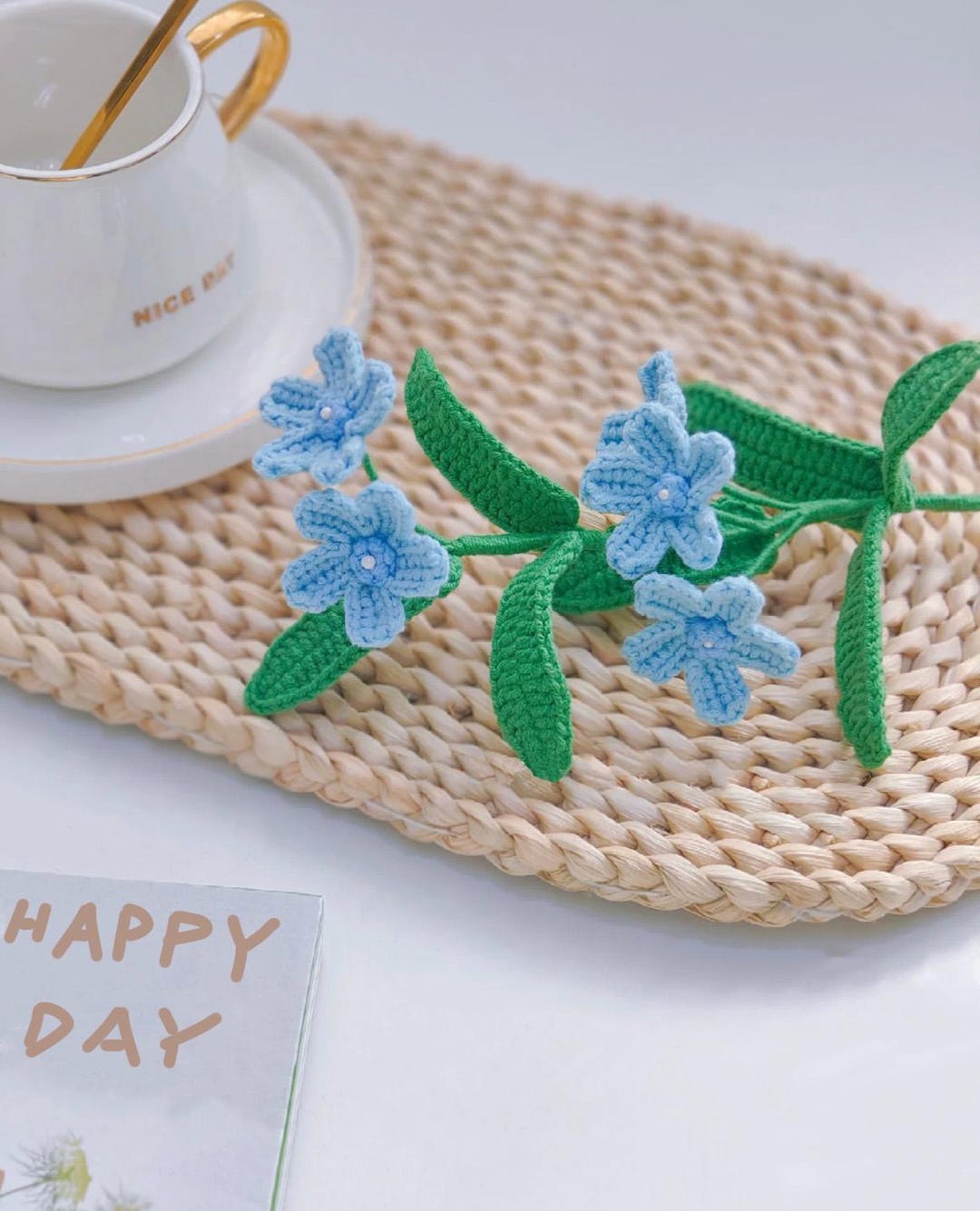 Blue Star Flower Crochet Pattern | Afghan Stitch Tutorial | Unique ...