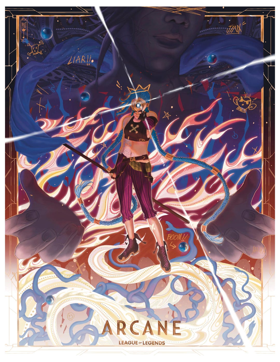 Arcane Print Jinx & Vi - Etsy