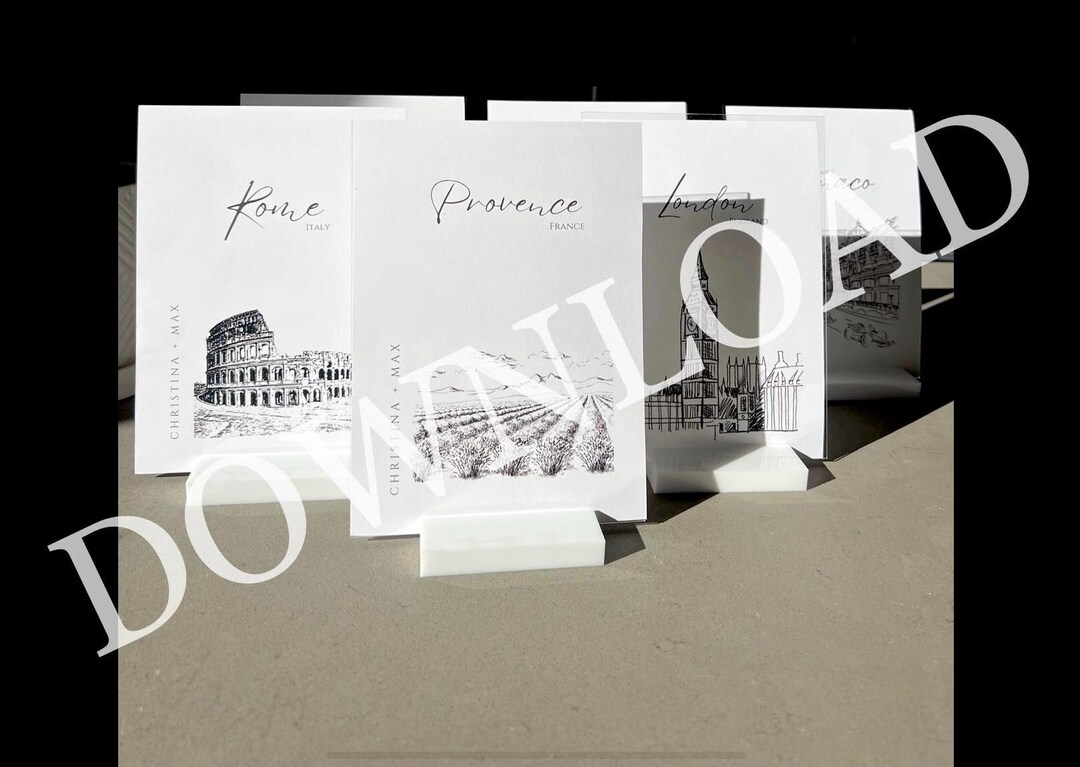 DOWNLOAD Custom Table Cards - Etsy