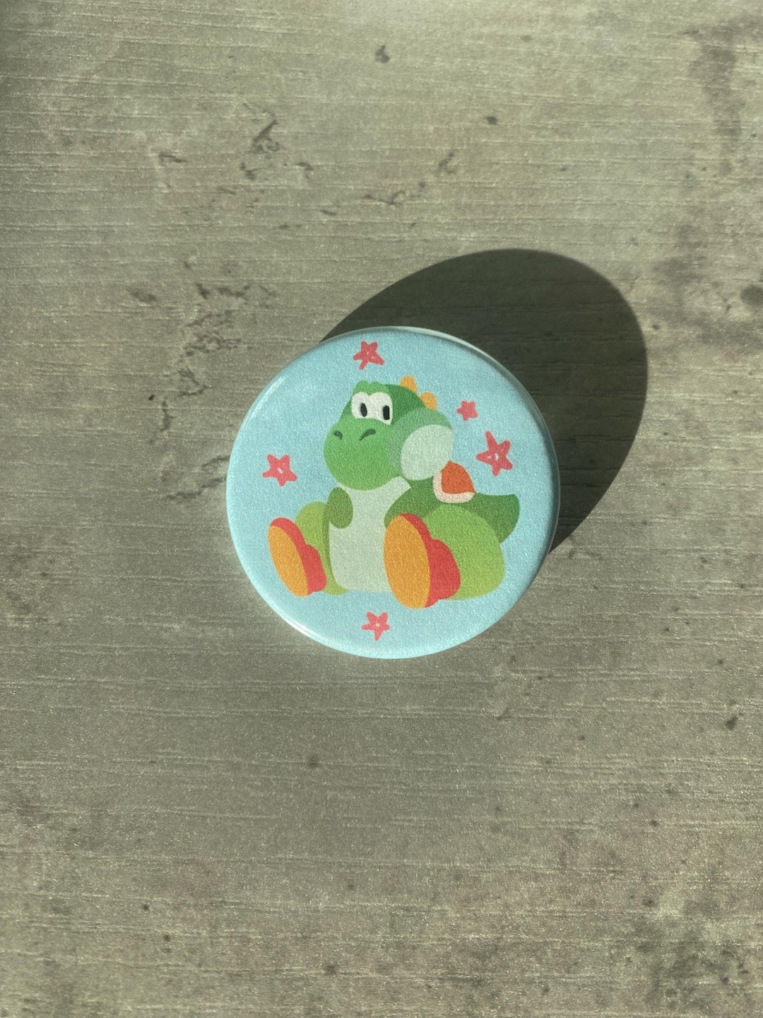 Fat Yoshi 1.75" Pin Back Button - Etsy