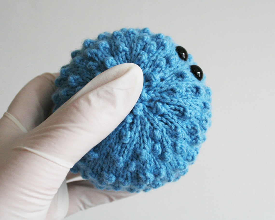 White Blood Cell (T Cell) Knitting Pattern (pdf File Sent by Email) - Etsy