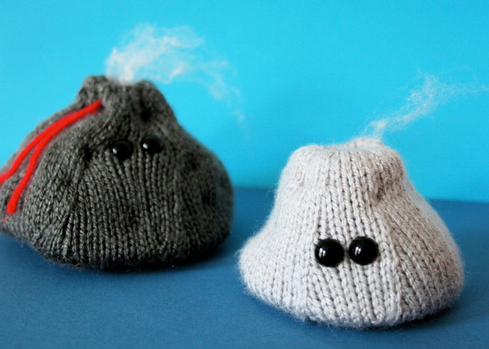 Knit Your Own Amigurumi Volcano Family pdf Knitting Pattern - Etsy