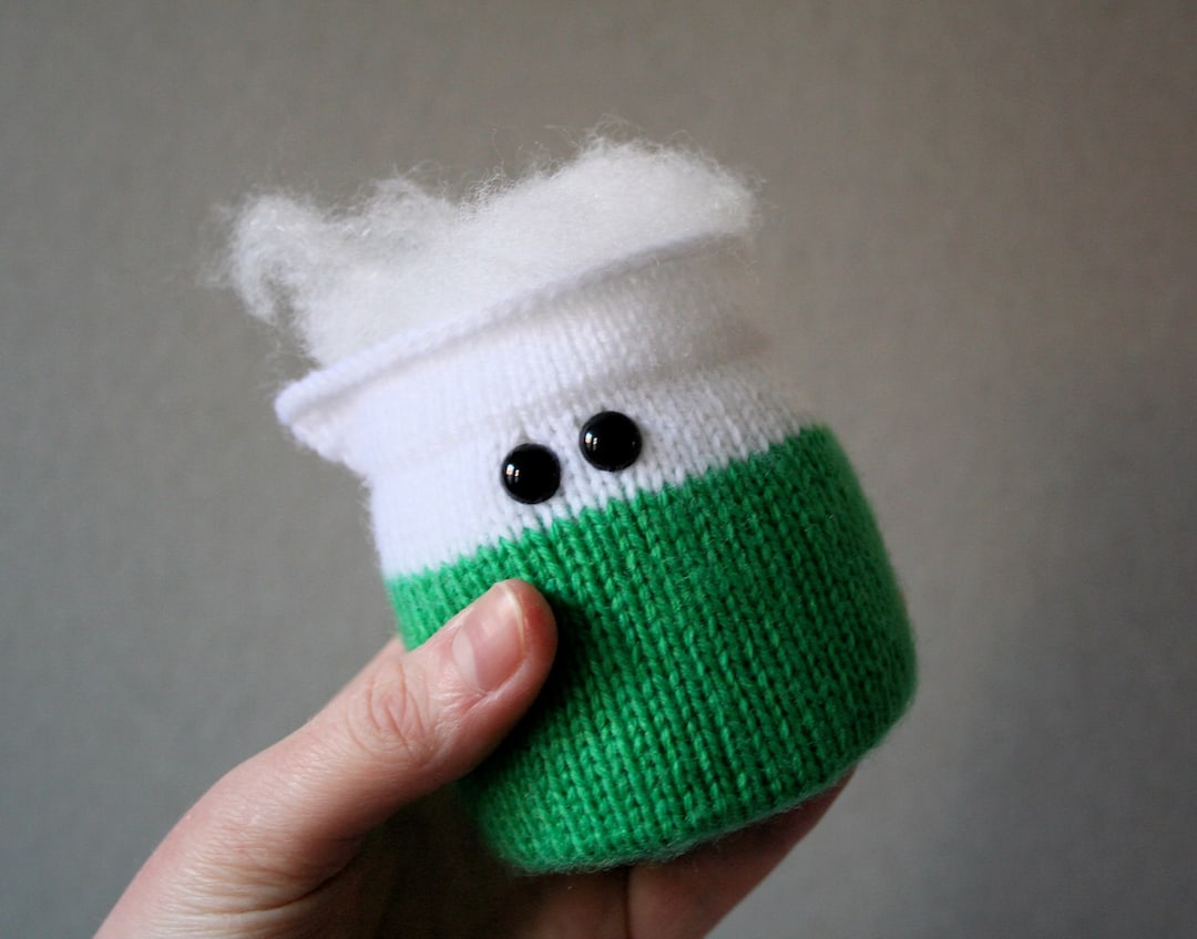 Knit Your Own Amigurumi Bubbling Beaker (pdf Knitting Pattern) - Etsy