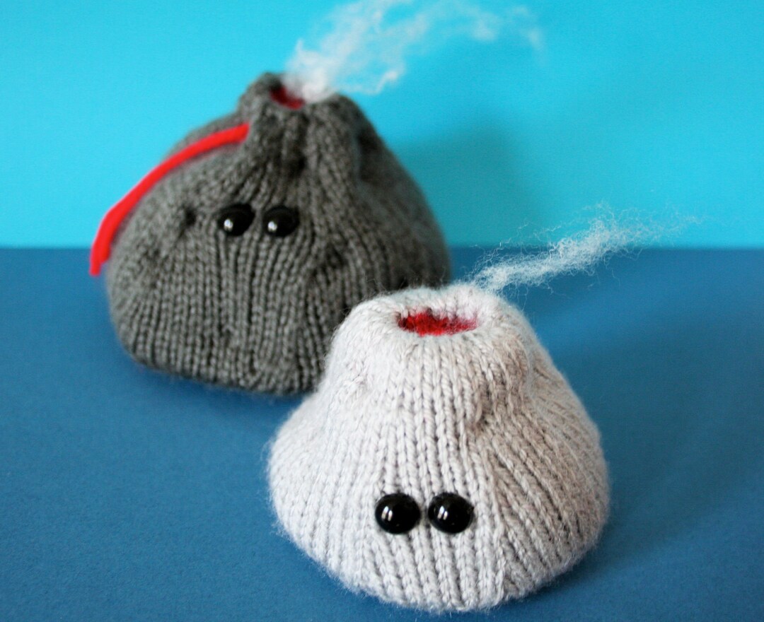 Knit Your Own Amigurumi Volcano Family (pdf Knitting Pattern) - Etsy