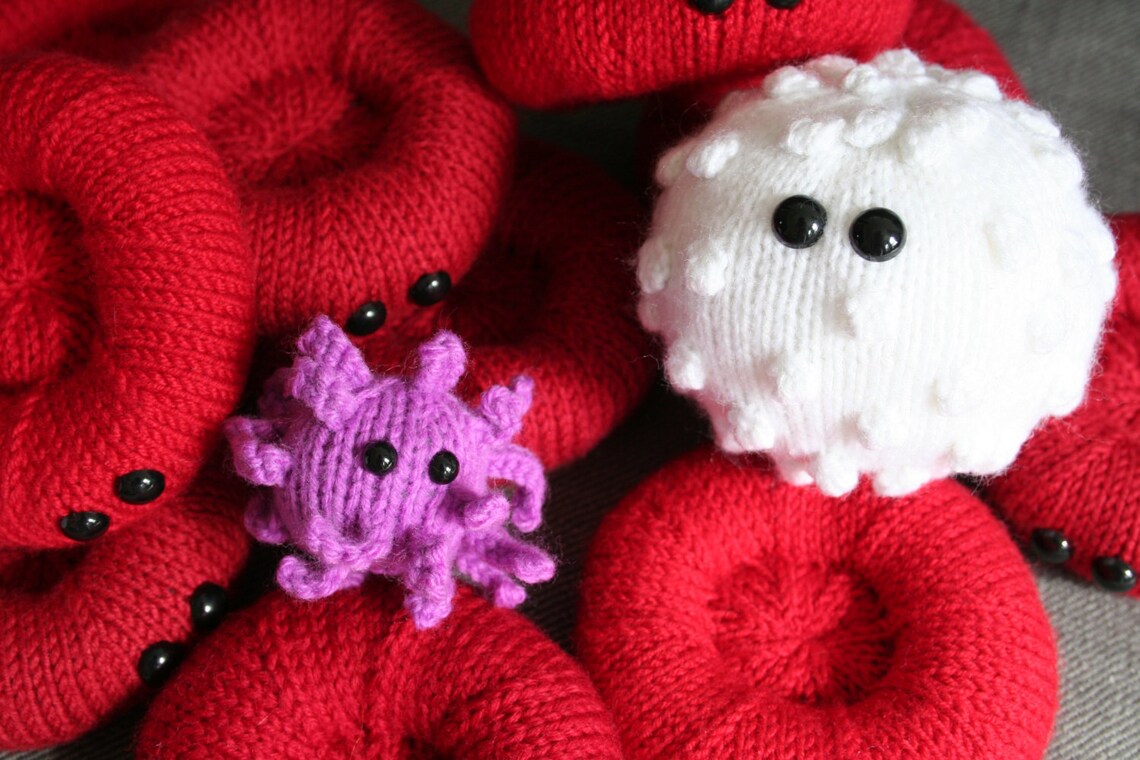 Knit Your Own Activated Platelet (thrombocyte) (pdf Knitting Pattern ...