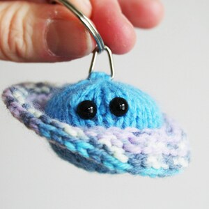 Knit Your Own Baby Ringed Planet Keyring - Etsy