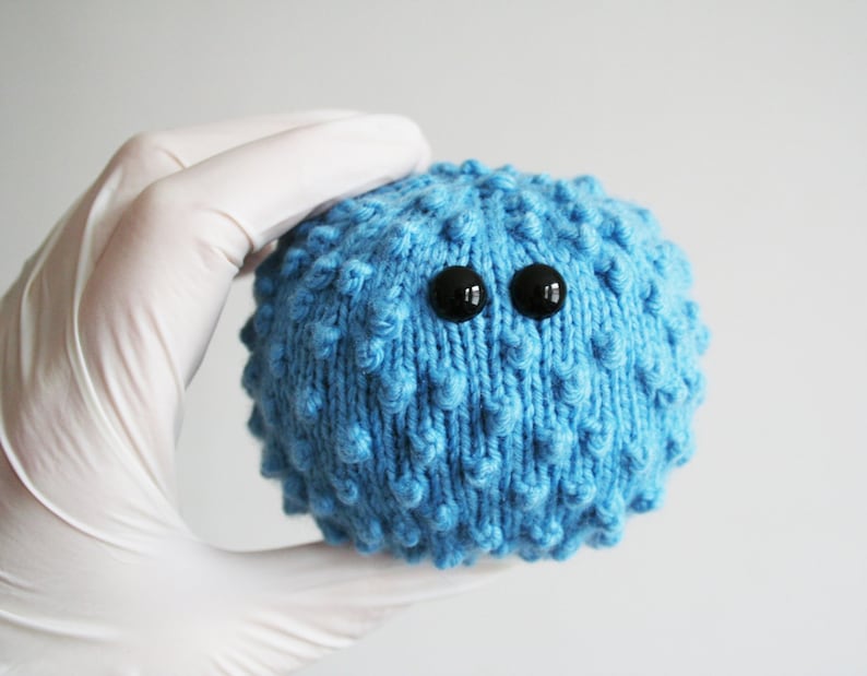 White Blood Cell (T Cell) Knitting Pattern (pdf File Sent by Email) - Etsy