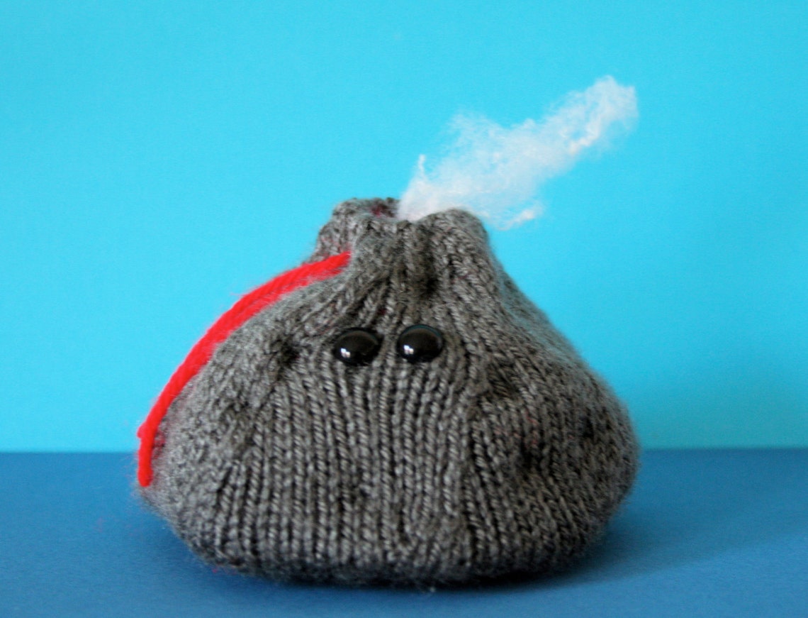 Knit Your Own Amigurumi Volcano Family (pdf Knitting Pattern) - Etsy