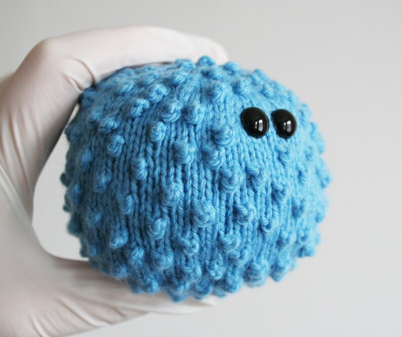 White Blood Cell (T Cell) Knitting Pattern (pdf File Sent by Email) - Etsy