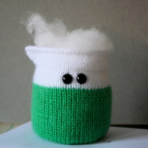 Knit Your Own Amigurumi Bubbling Beaker (pdf Knitting Pattern) - Etsy