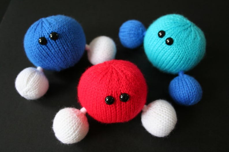 Knit Your Own Amigurumi Water Molecules - Etsy