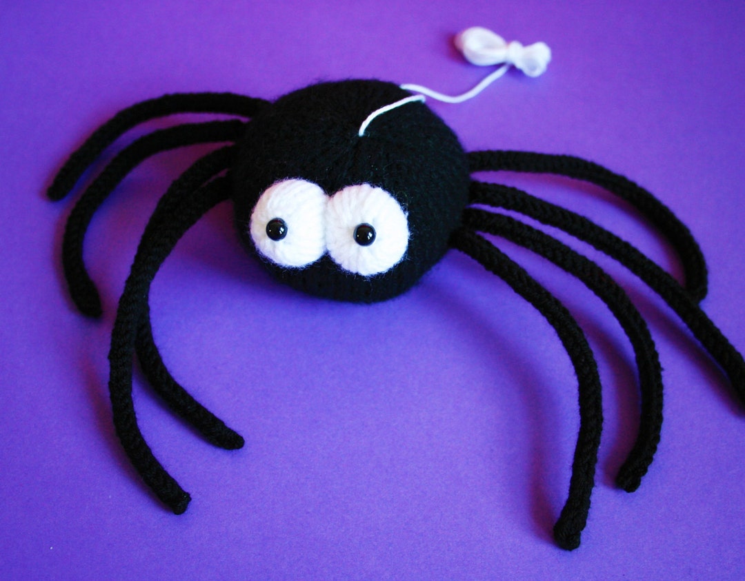 Knit Your Own Spooky Spider (pdf Knitting Pattern) - Etsy