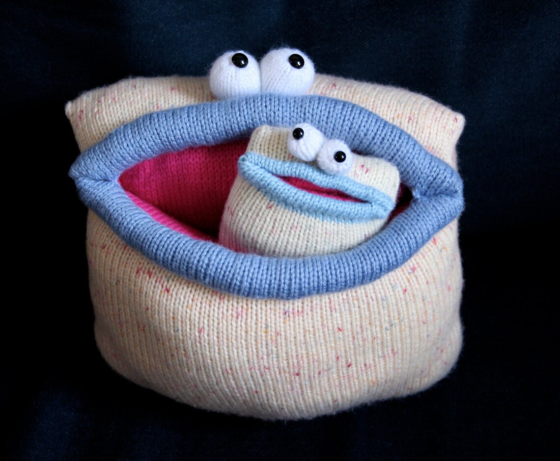 Mummy and Baby Monsters Knitting Pattern (pdf File Set by Email) - Etsy