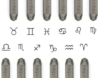 Impressart 3mm Newsprint Font Lowercase Metal Alphabet Letter Stamp Set ...