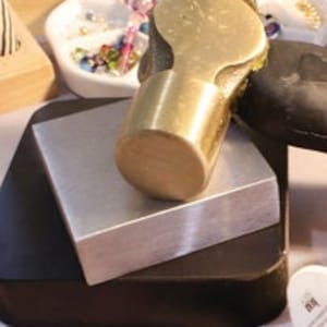 Small Metal Stamping Steel Block 2x2x.75 Inch - Jeweler's Must Have ...