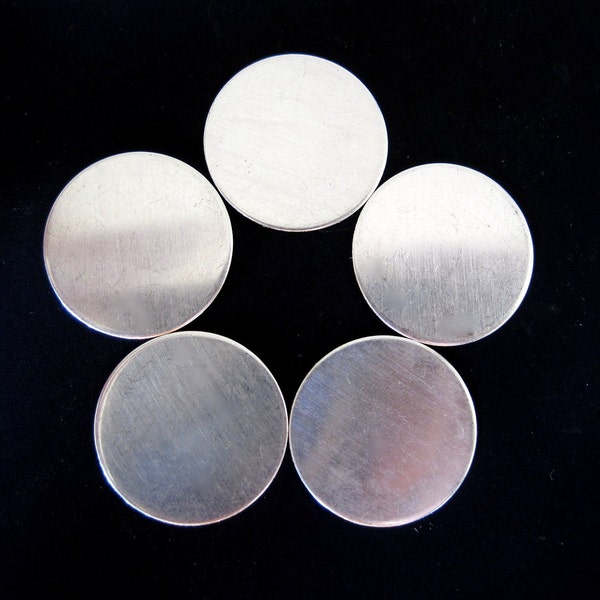 Sterling Silver Metal Disc - Etsy UK