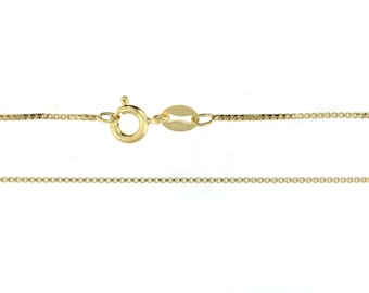 20 Inch 14K GOLD Filled 1.2 Mm Box Chain Finished and READY to WEAR ...