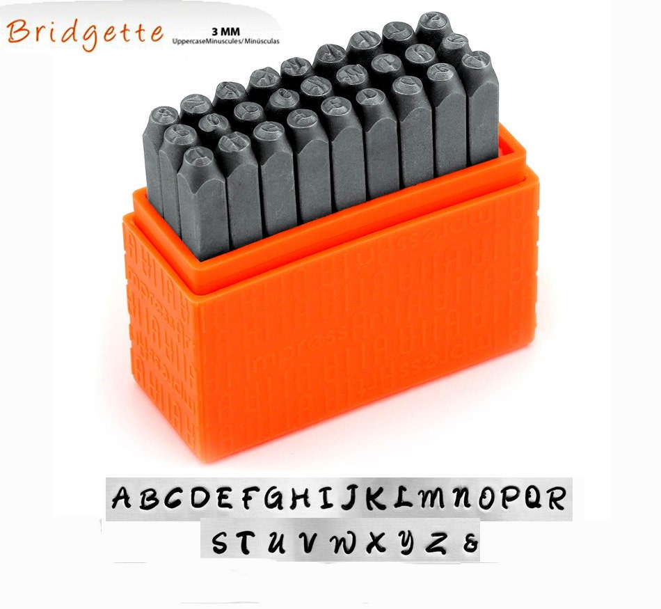 Impressart Full COMPLETE Set Basic Bridgette UPPERCASE and | Etsy