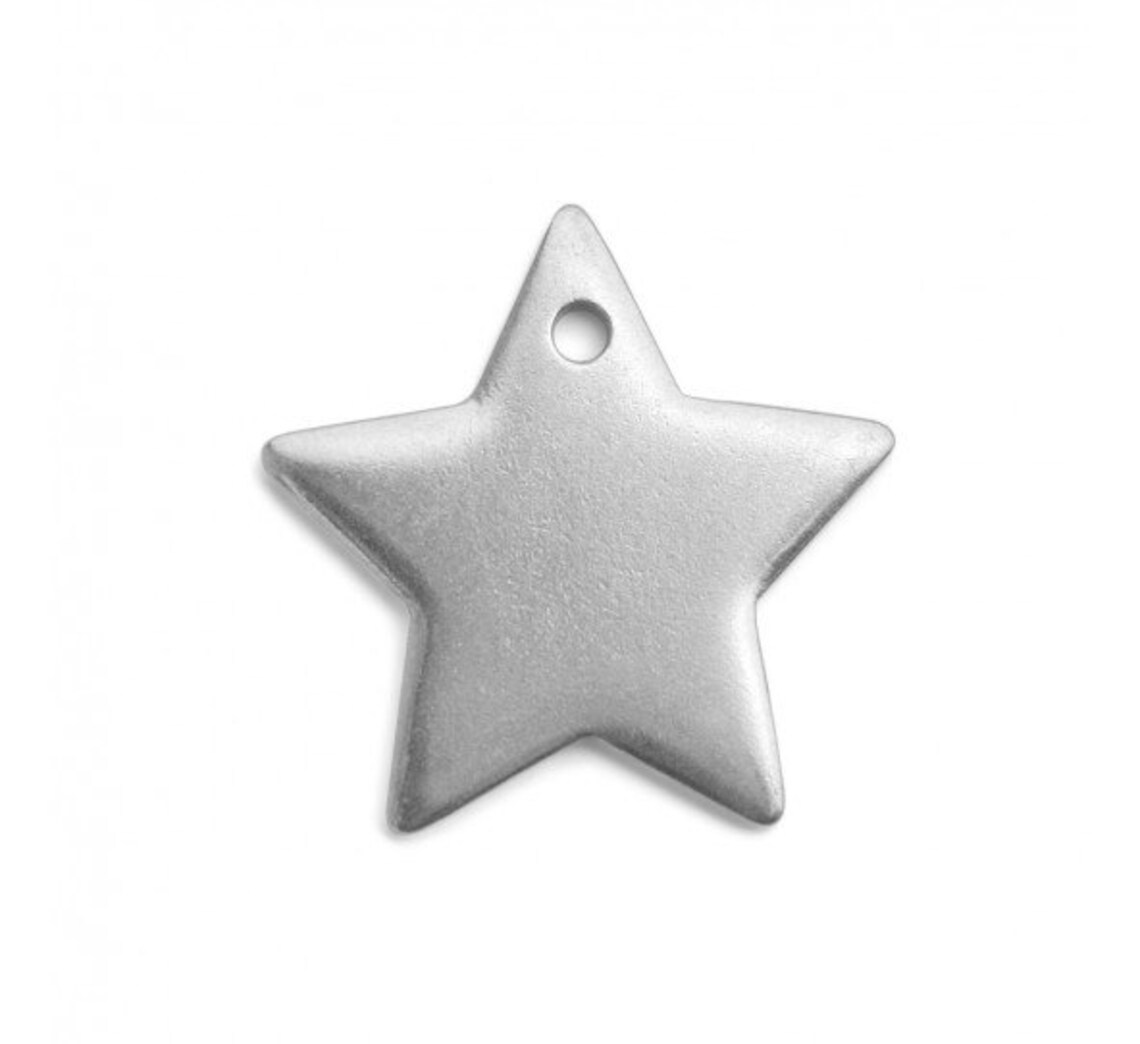 Pewter - STAR Soft Strike Stamping Blank - 1 Inch 16 Gauge- Hand ...