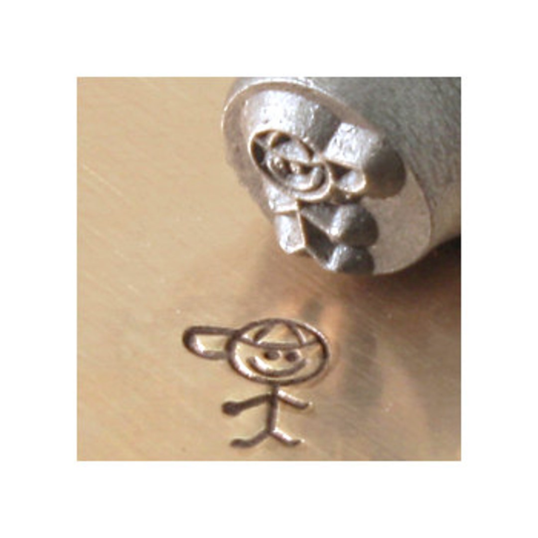 Son/boy Stick Figure Design Stamp 6 Mm Low Shipping - Etsy