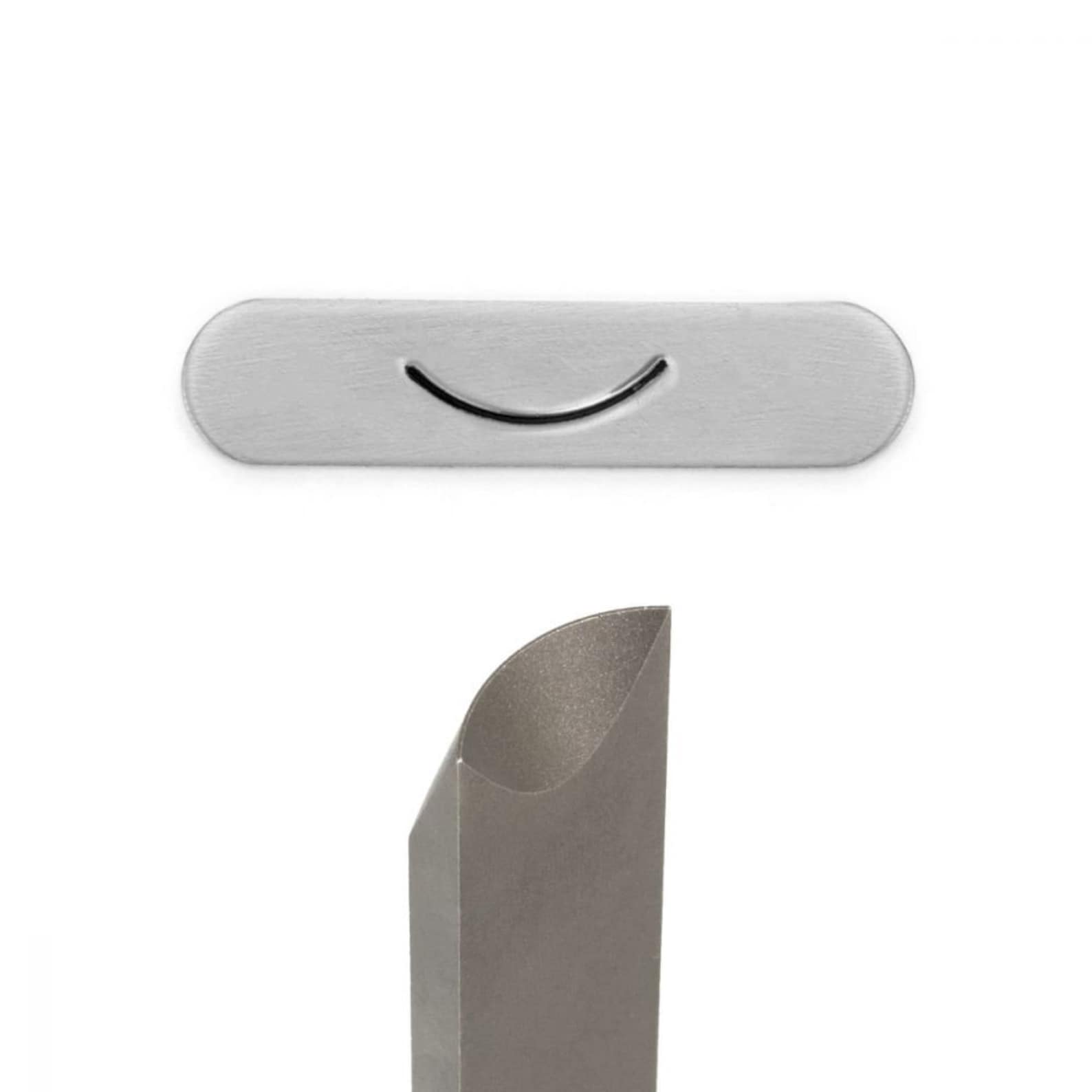 Long Curved Line 19.5mm Design Stamp 6mm metal Stamp for - Etsy