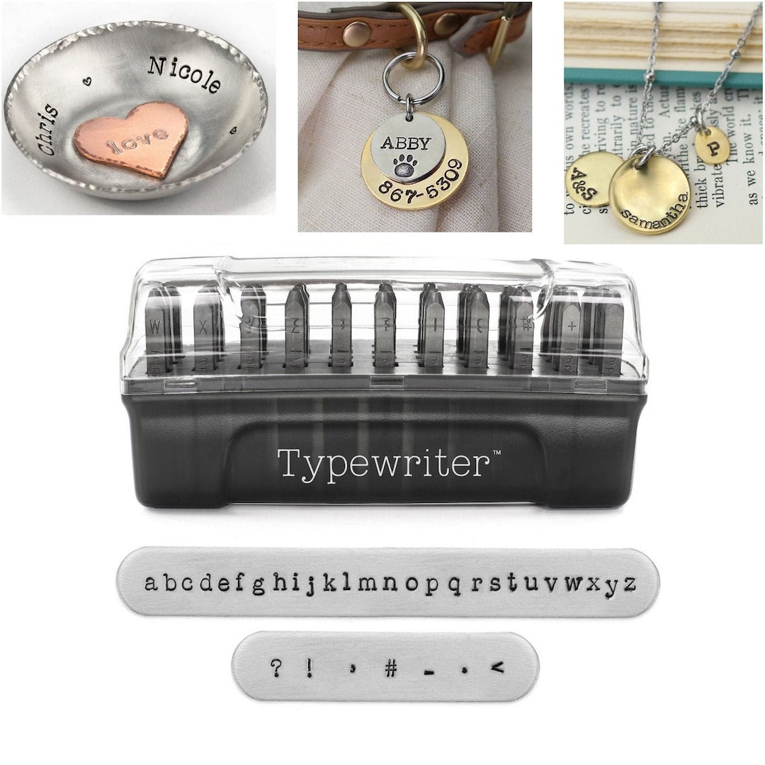 Impressart Typewriter Letter Signature Stamps, Lowercase Plus Bonus ...