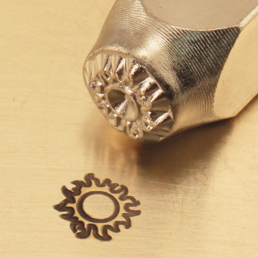 Design Stamp - Sun Metal Stamp 6mm - Etsy