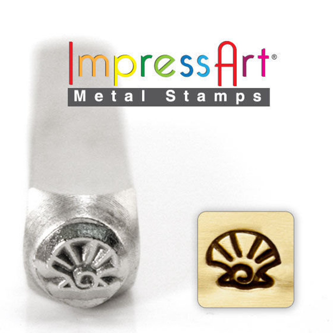 Design Stamp -sea Shell Design Stamp 6mm - Low Shipping! - Etsy
