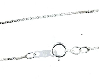 20 Inch Sterling Silver 1.2 Mm Box Chain Finished and READY | Etsy