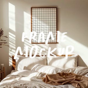 Bedroom Frame Mockup Bedroom Wall Mockup Photoshop DIN A - Etsy