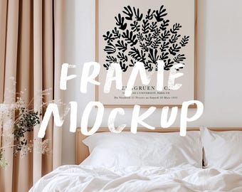 Bedroom Frame Mockup Bedroom Wall Mockup Photoshop DIN A - Etsy