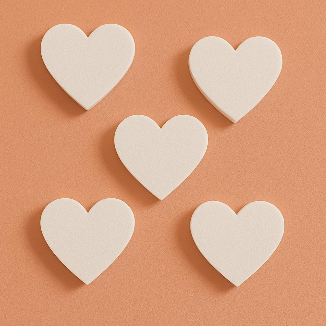EPS Foam Hearts - 2D White Styrofoam Shapes for Crafts, DIY, Weddings ...