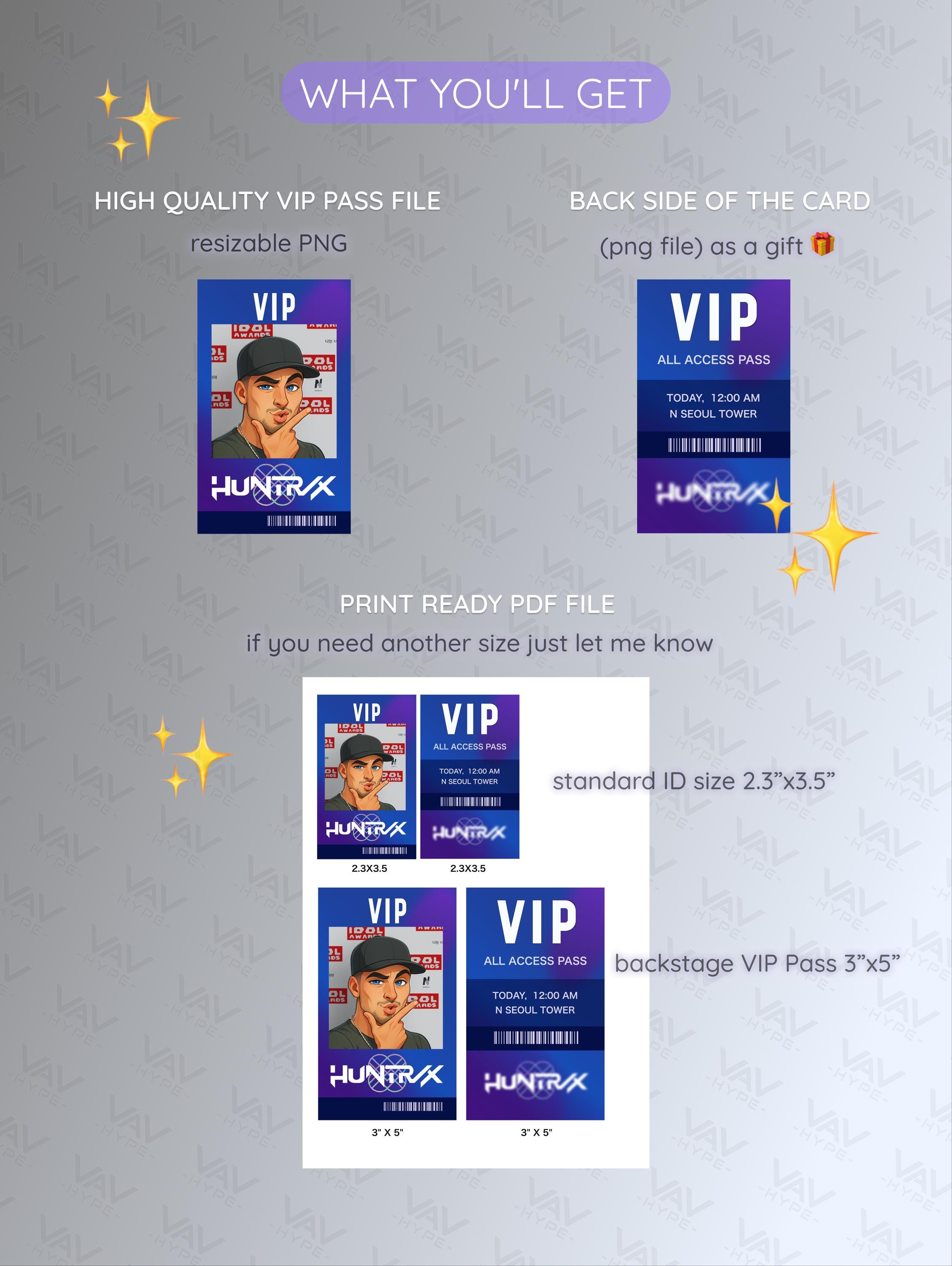 Custom Huntrix VIP Pass: Personalized K-pop Inspired Bobby's Lanyard ...