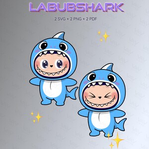 Labubu Shark Png - Etsy