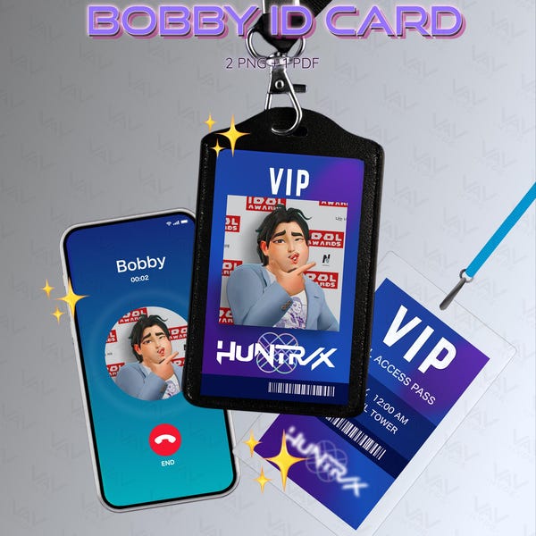 Bobby Lanyard Printable - Etsy