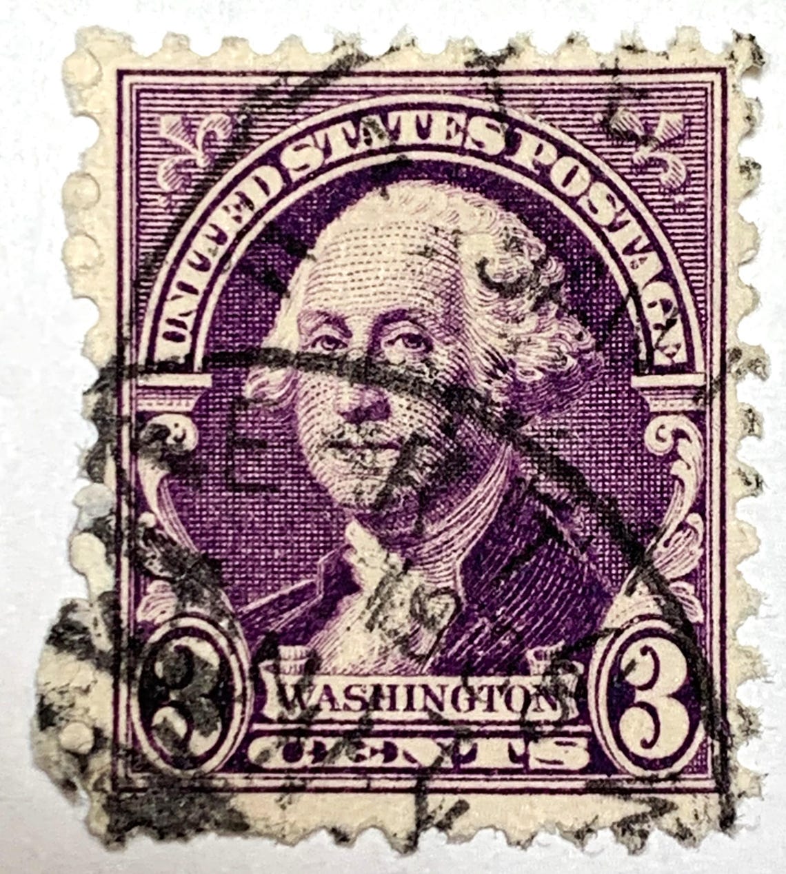 Vintage Rare US George Washington 3 Cents Stamp, Used, #12 - Etsy