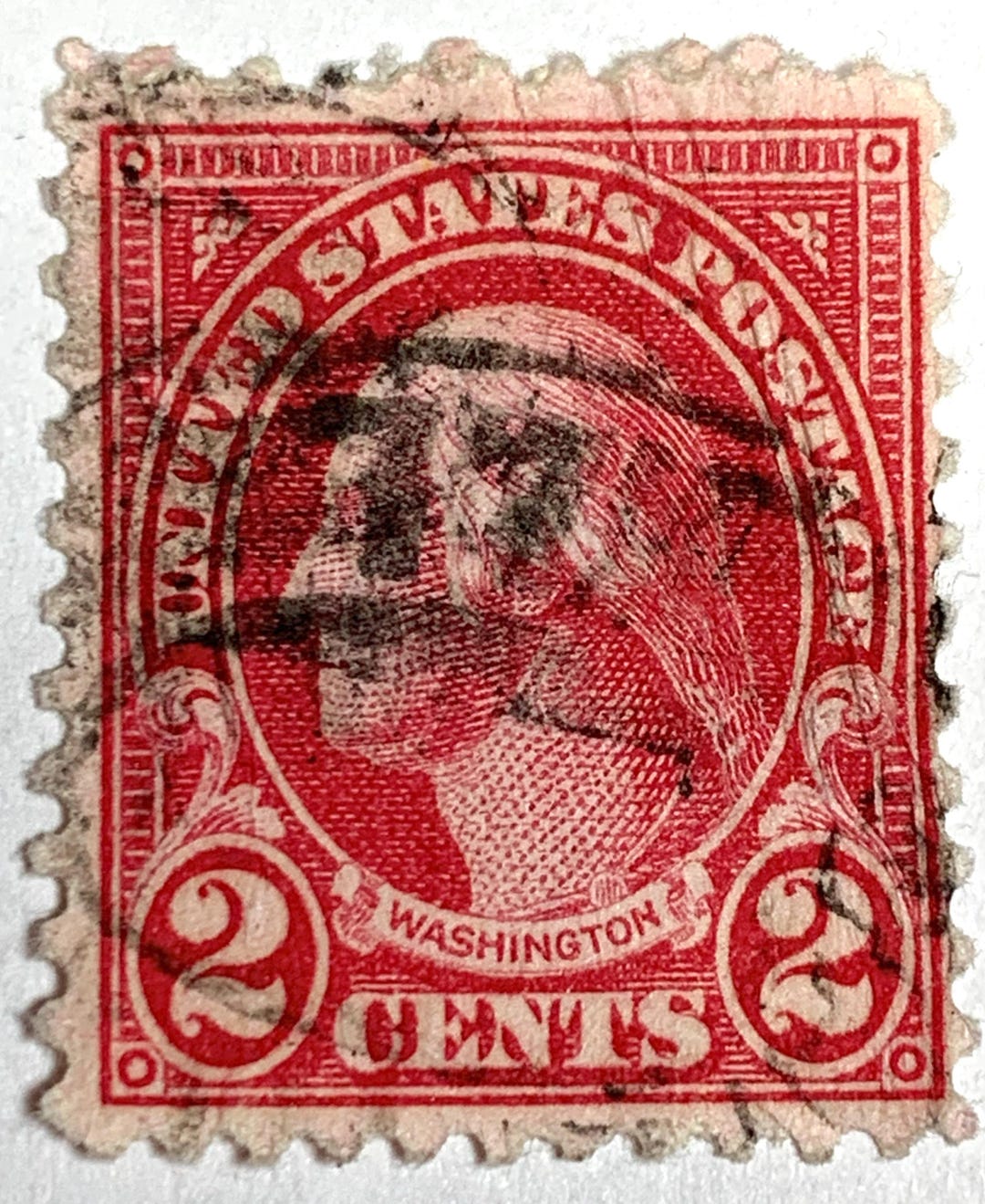 Vintage Rare US George Washington 2 Cents Stamp, Used, 1923, #44 - Etsy