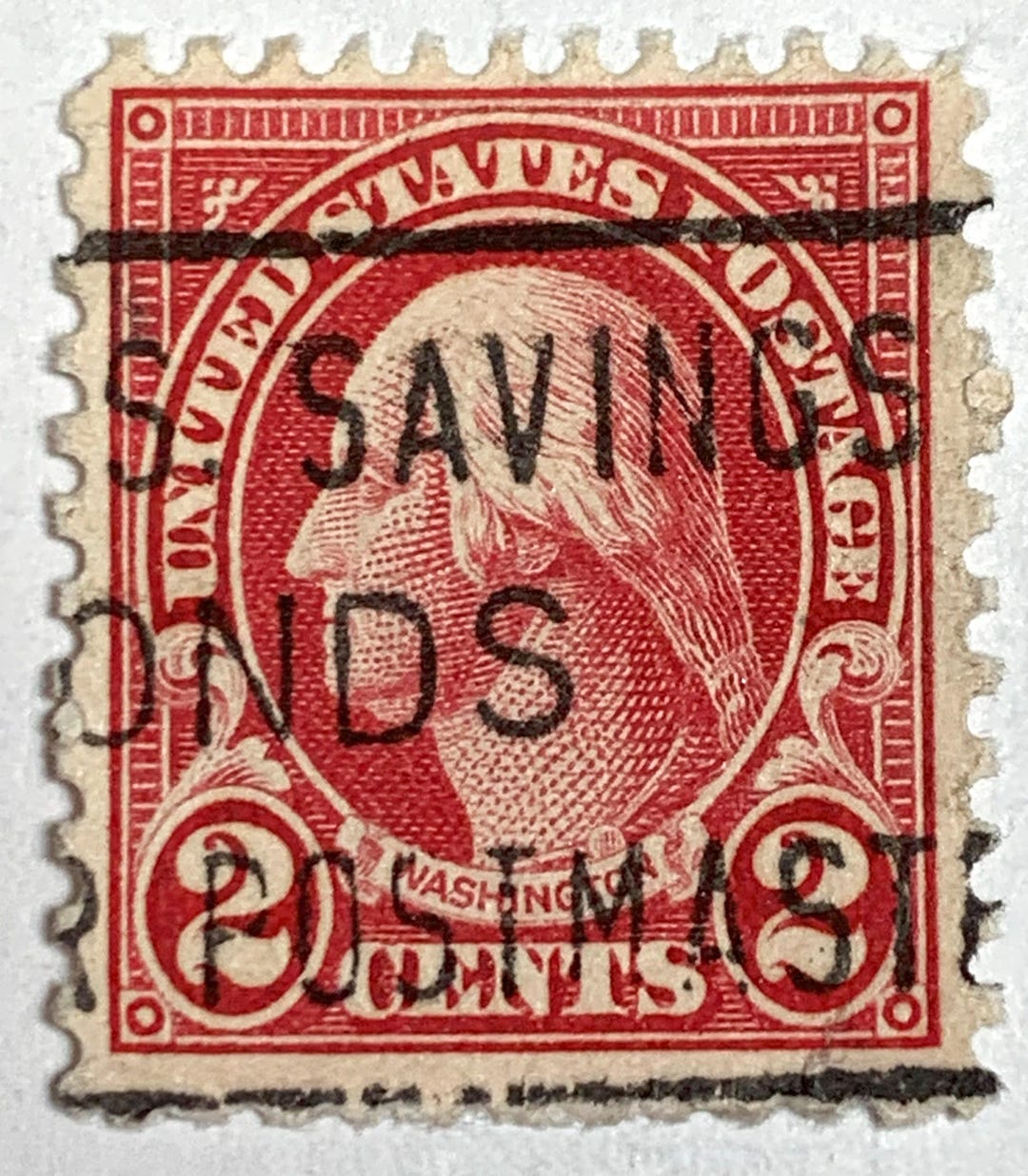 Vintage Rare US George Washington 2 Cents Stamp, Used, 1923, #30 - Etsy
