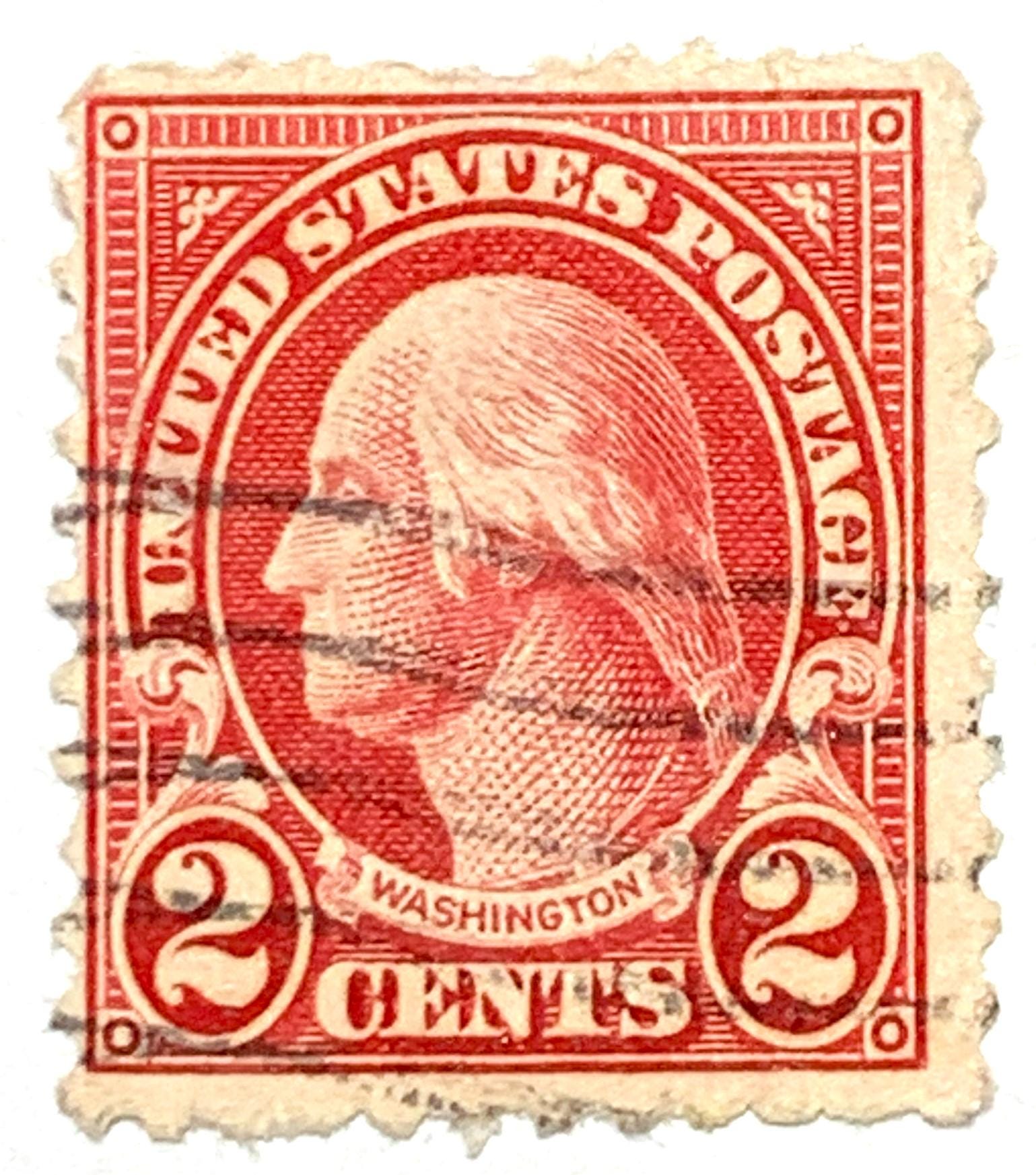 Vintage Rare US George Washington 2 Cents Stamp, Used, 1923, #11 - Etsy