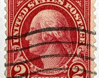 Vintage Rare US George Washington 2 Cents Stamp, Used, 1923, #11 - Etsy