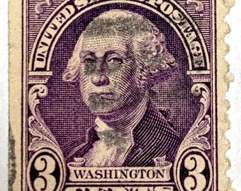 Vintage Rare US George Washington 3 Cents Stamp, Used, #20 - Etsy