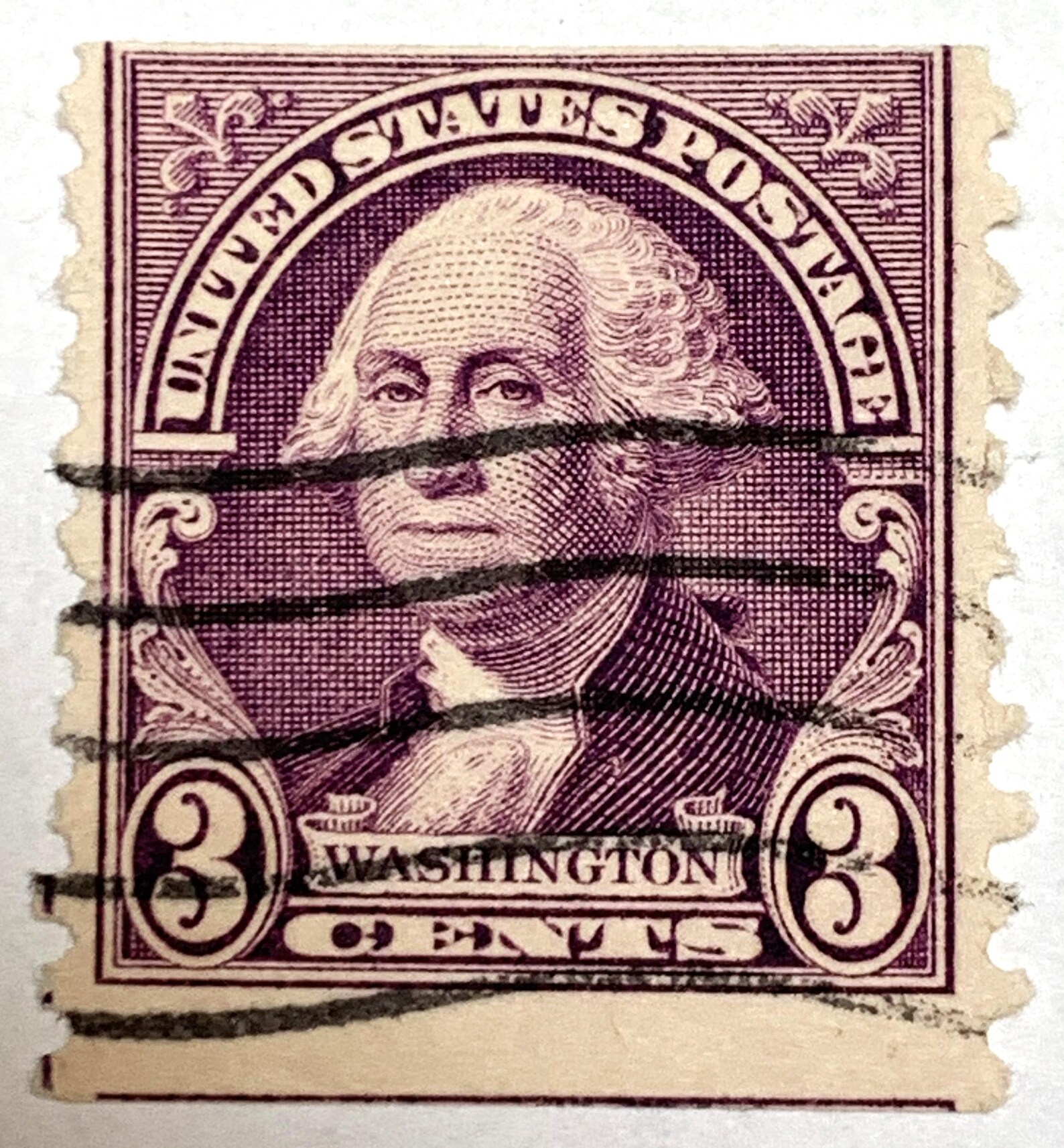 Vintage Rare US George Washington 3 Cents Stamp, Used, #18 - Etsy