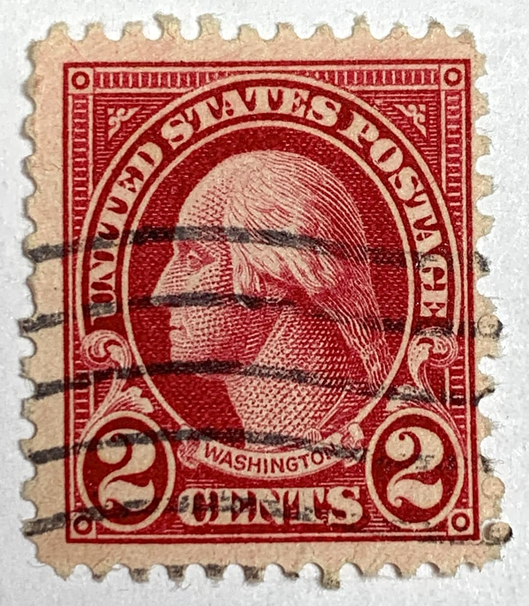 Vintage Rare US George Washington 2 Cents Stamp, Used, 1923, #38 - Etsy