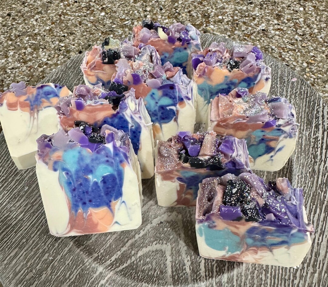 Blackberry Sugar Soap, Beautiful Fragrance, Topped With Chunks and ...