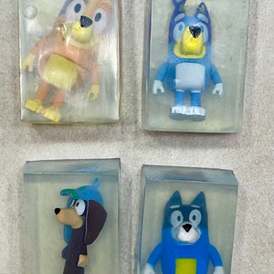 Bluey Action Figure Soaps Just for Kids Fragranced in Baby Powder Scent ...
