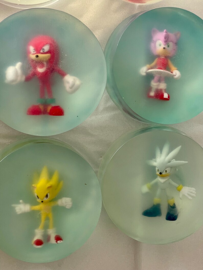 Sonic Hedgehog Action Figure Soaps Just for Kids Fragranced in Fruit ...
