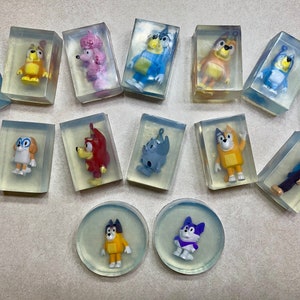 Bluey Action Figure Soaps Just for Kids Fragranced in Baby Powder Scent ...