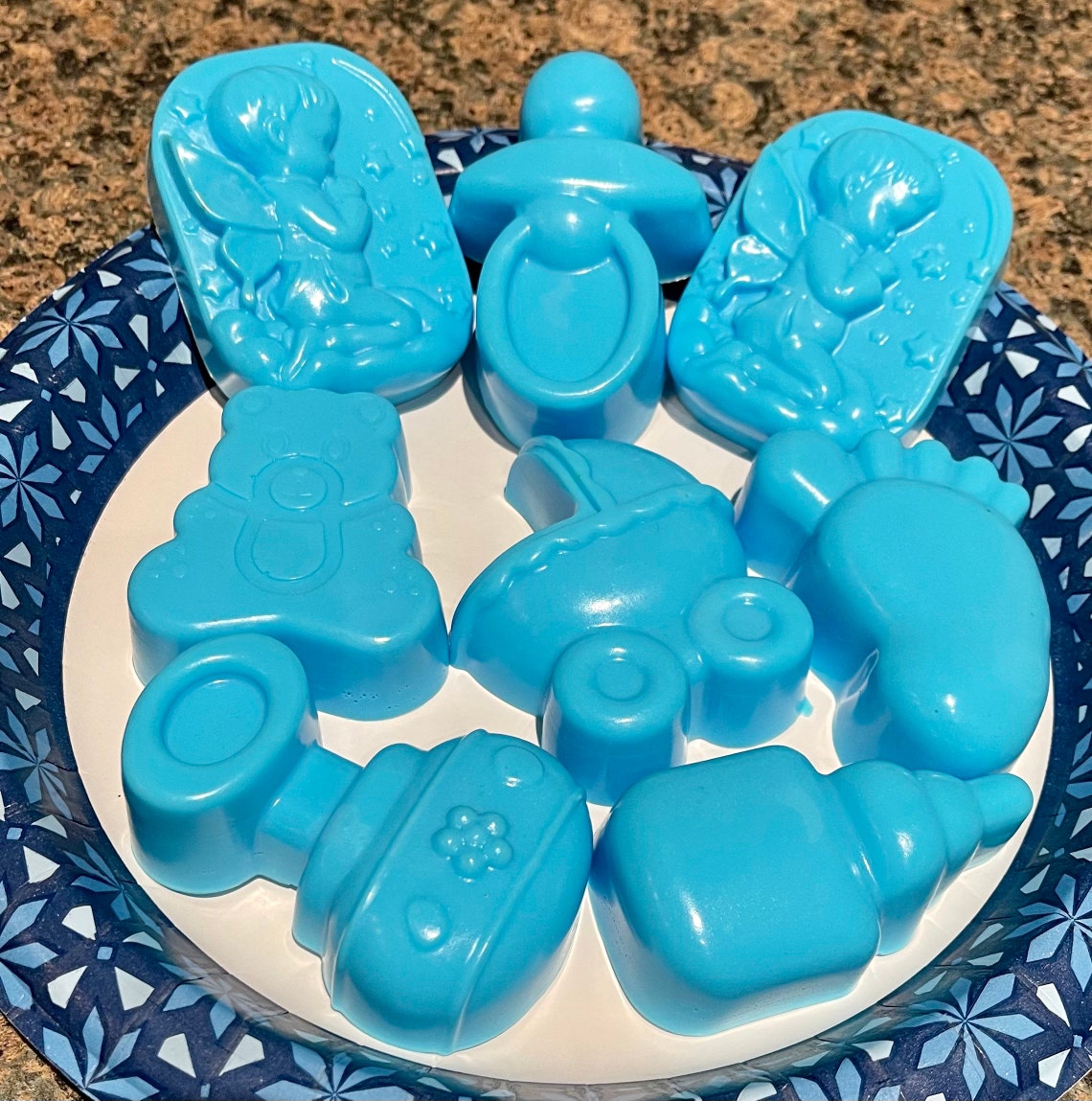 Baby Shower Soap Favors.. Cute Baby Theme Soaps in Baby Powder ...