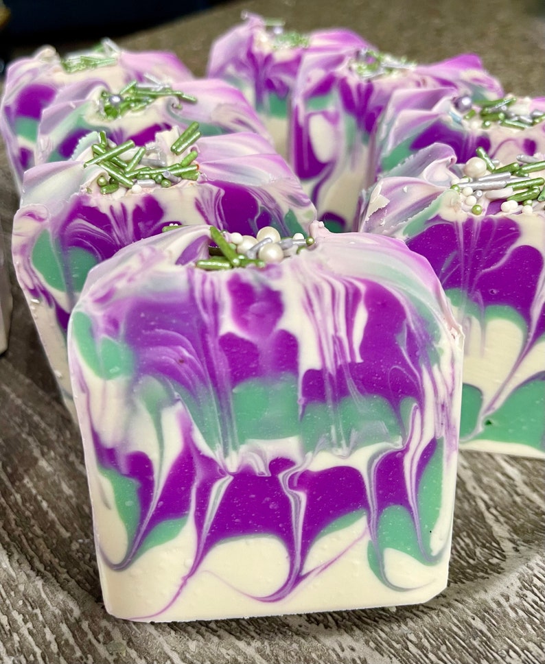 Tuscan Myrtle and Crêpe Scented Soaps, With Vivid Violet and Sage ...